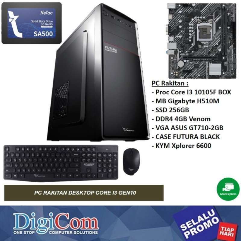 Jual Paket Rakitan Pc Desktop Core I3 Gen10 Di Seller Digicom - Digicom ...