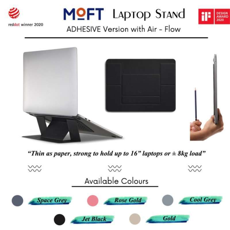 Promo Moft Adhesive Invisible Laptop Stand Diskon 9% Di Seller Quelma ...