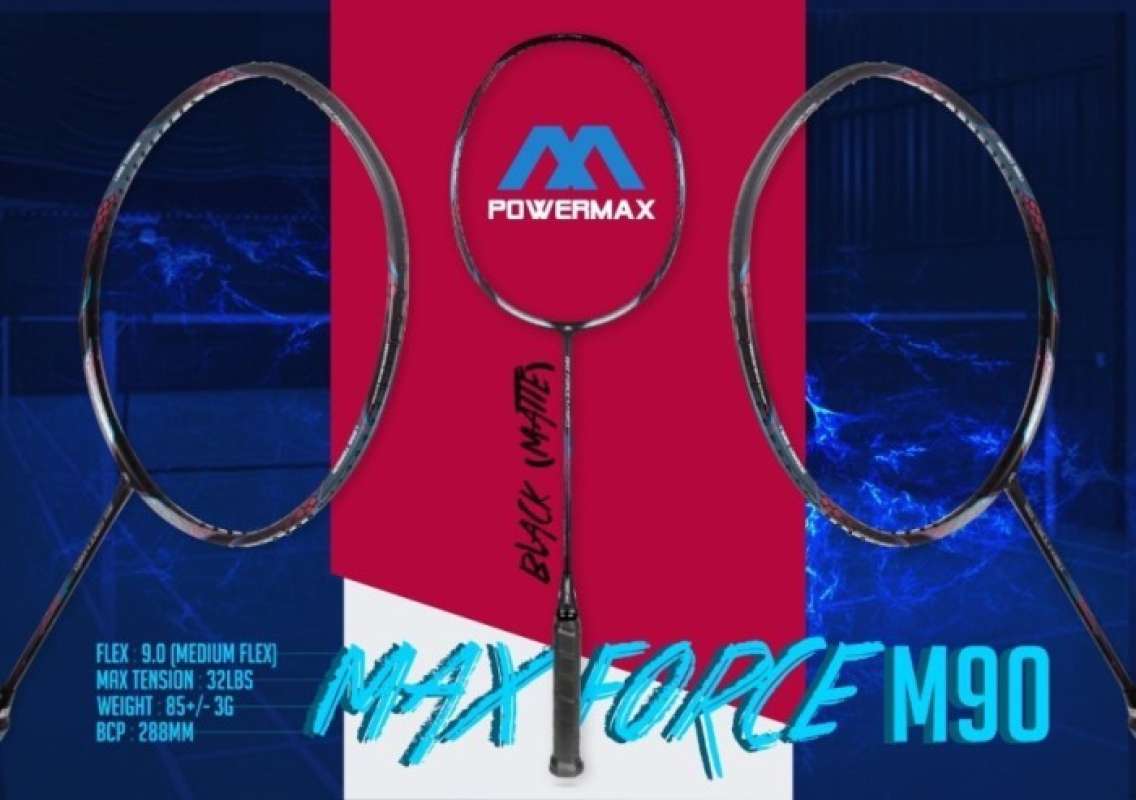 Promo RAKET BADMINTON POWERMAX - POWER MAX ORIGINAL 32LBS BANYAK SERI ...