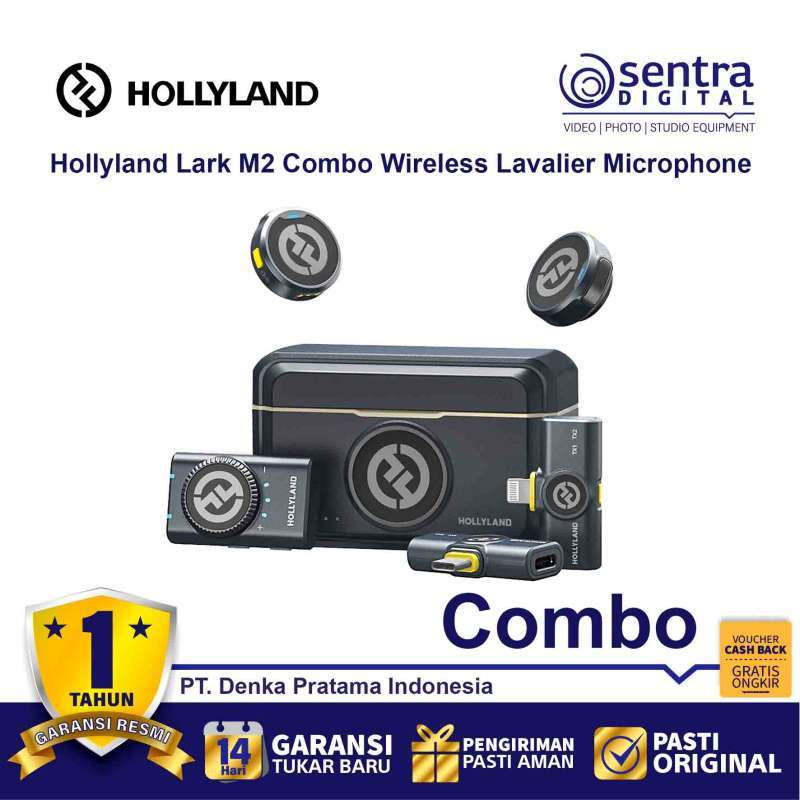 Jual Hollyland Lark M2 Combo Wireless Lavalier Microphone Di Seller ...