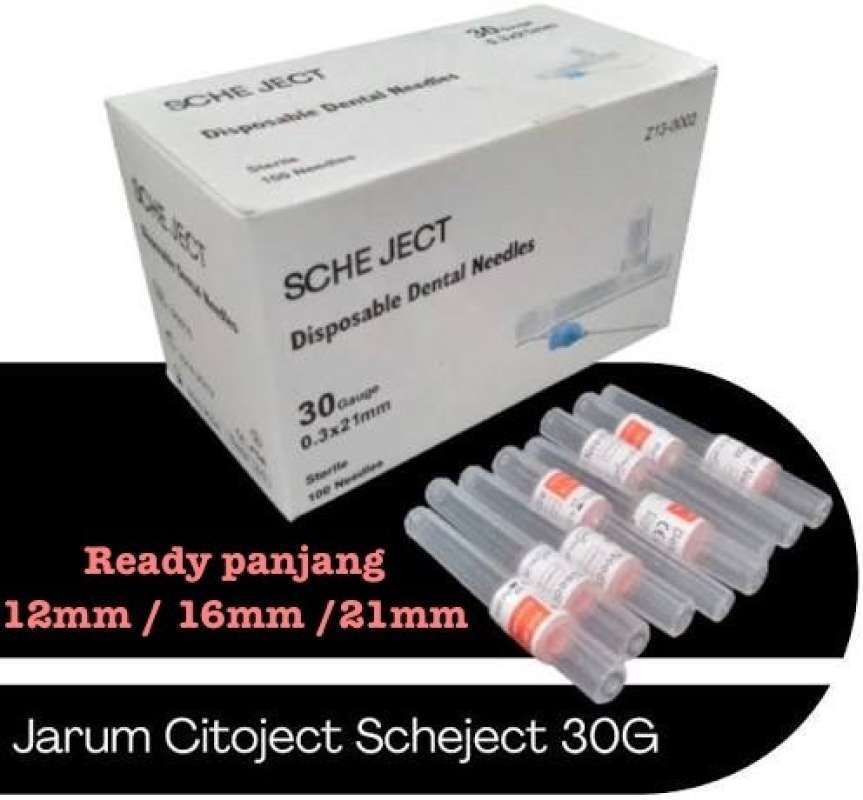 Promo Halodent Dental Jarum Citoject Anestesi Scheject Diskon 33% Di ...