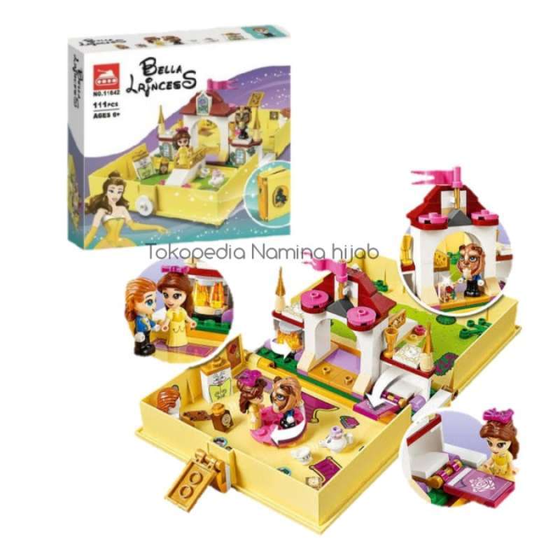 Promo Mainan Bricks Story Book Disney Princess Frozen,Bella,Mulan ...