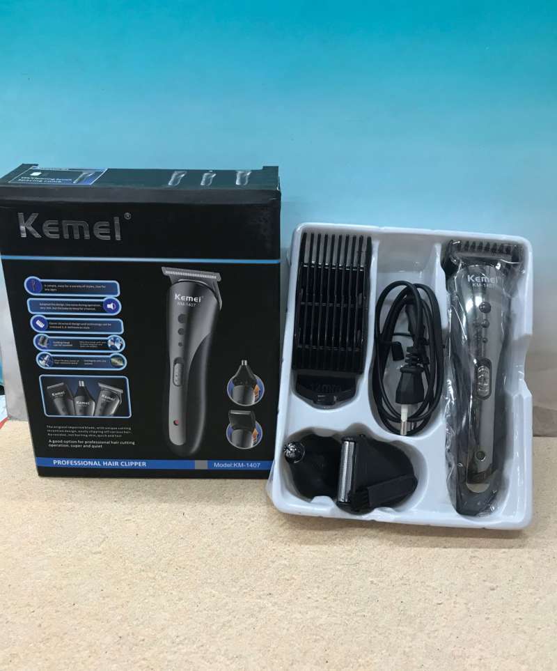 Jual Hair Clipper Kemei Km-1407 Alat Mesin Cukur Rambut Cukuran Portable Elektrik Shaver Di ...