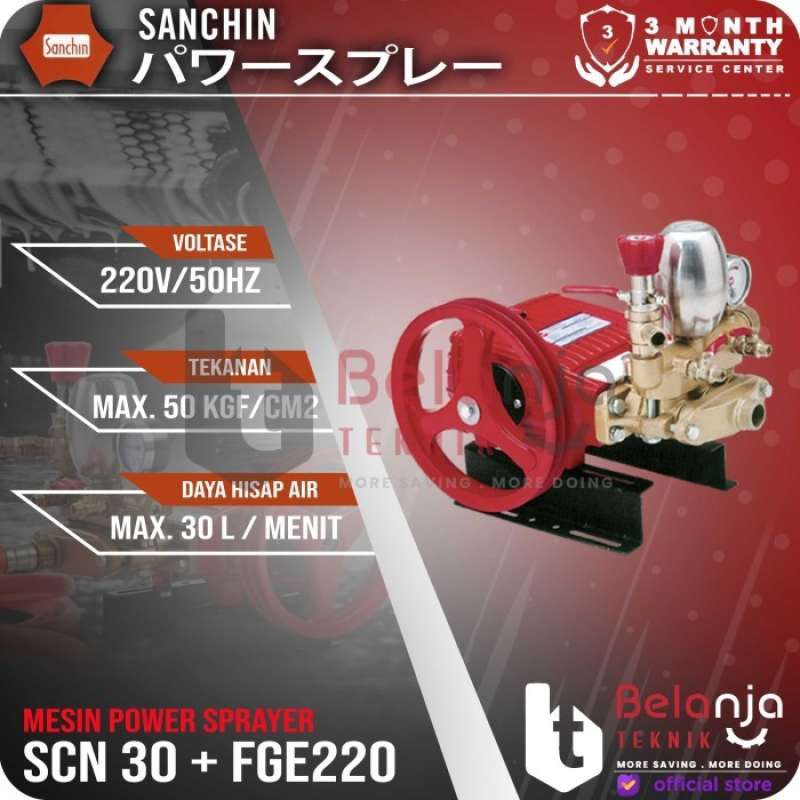 Promo Sanchin Power Sprayer Scn 30 Steam + Engine Firman Sfe 200 Fi 6.5 ...