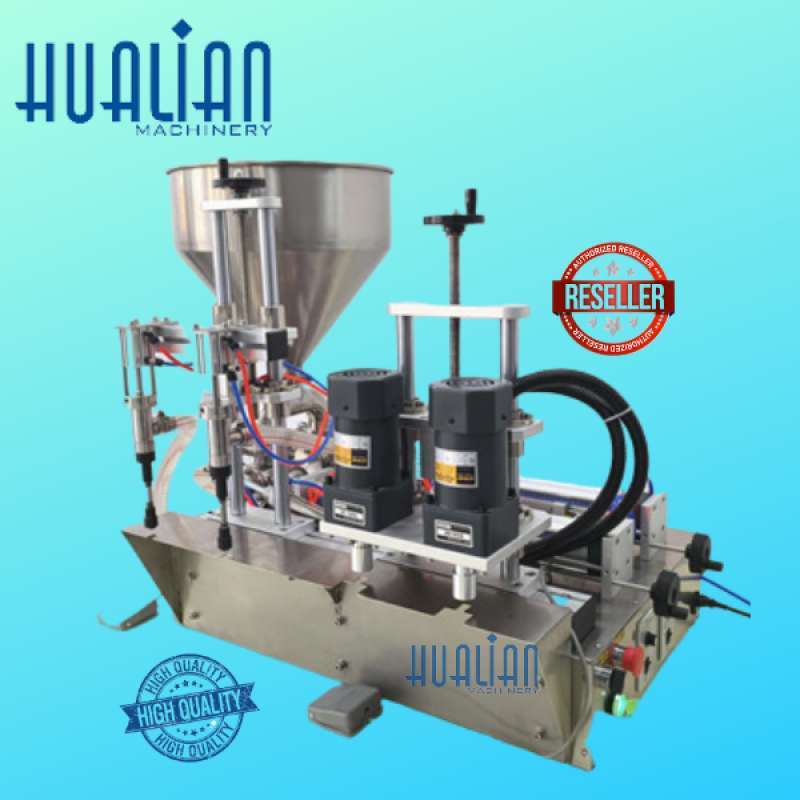 Promo Mesin Semi-Auto Double Nozzles Cream Filling And Cap Sealing ...