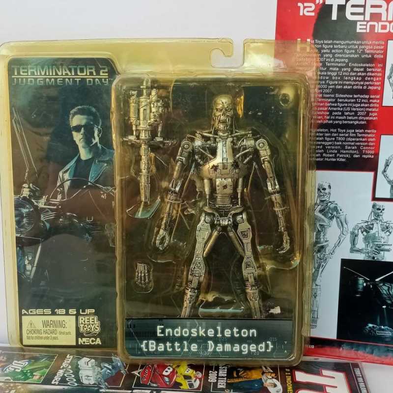 Jual Action Figure Terminator Endoskeleton Battle Damage Neca Reel Toys ...