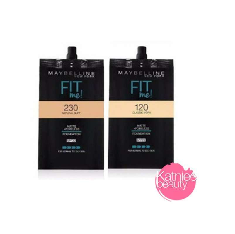 Jual Maybelline Fit Me Foundation Travel Size Sachet Di Seller Edumart ...