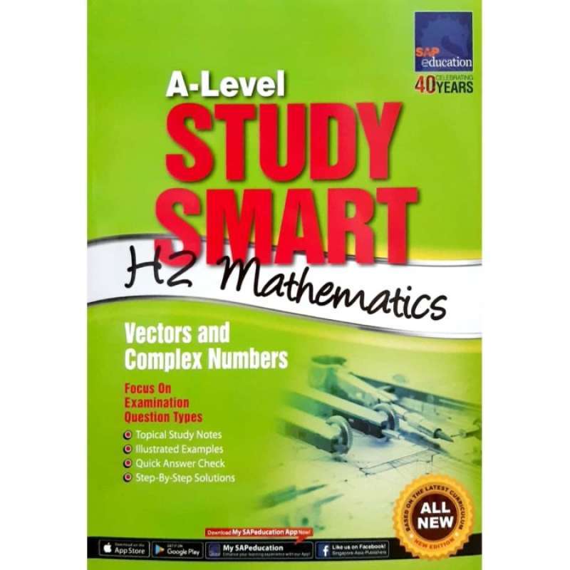Promo A Level Study Smart H2 Mathematics Vectors And Complex Numbers Diskon 23% Di Seller Faika ...