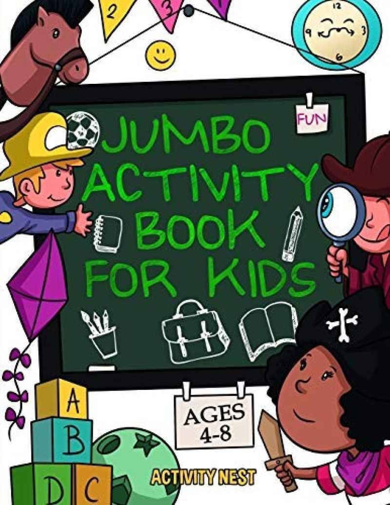 Promo Jumbo Activity Book for Kids Ages 4-8: 100+ Fun Activities With ...