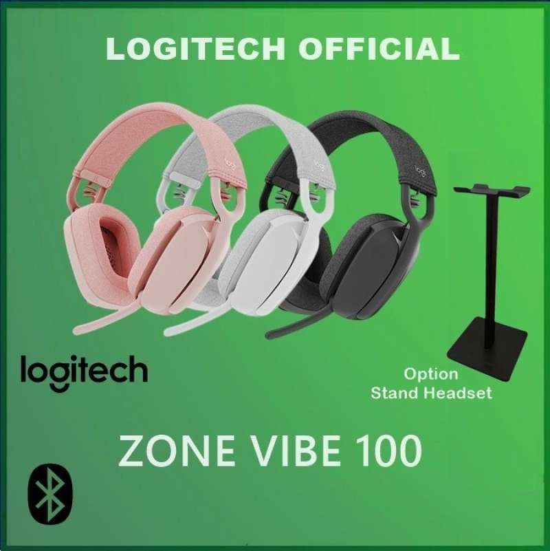 Promo Logitech Zone Vibe 100 Wireless Headset Bluetooth - Xionstore ...