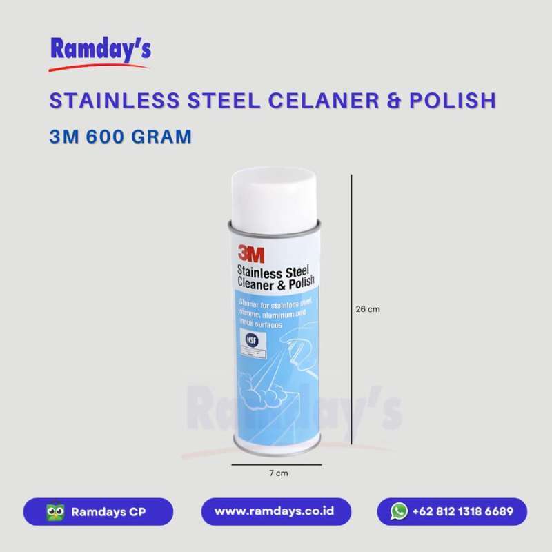 Promo 3m Stainless Steel Cleaner & Polish 600g Diskon 4% Di Seller Ramdays Cp - Rambutan, Kota ...