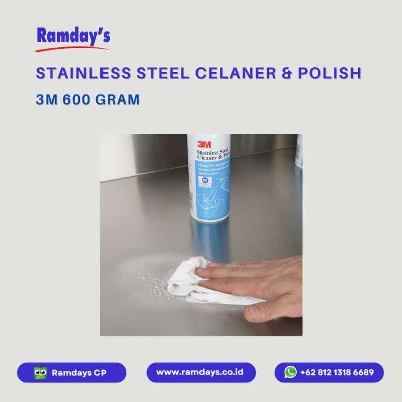 Promo 3m Stainless Steel Cleaner & Polish 600g Diskon 4% Di Seller ...