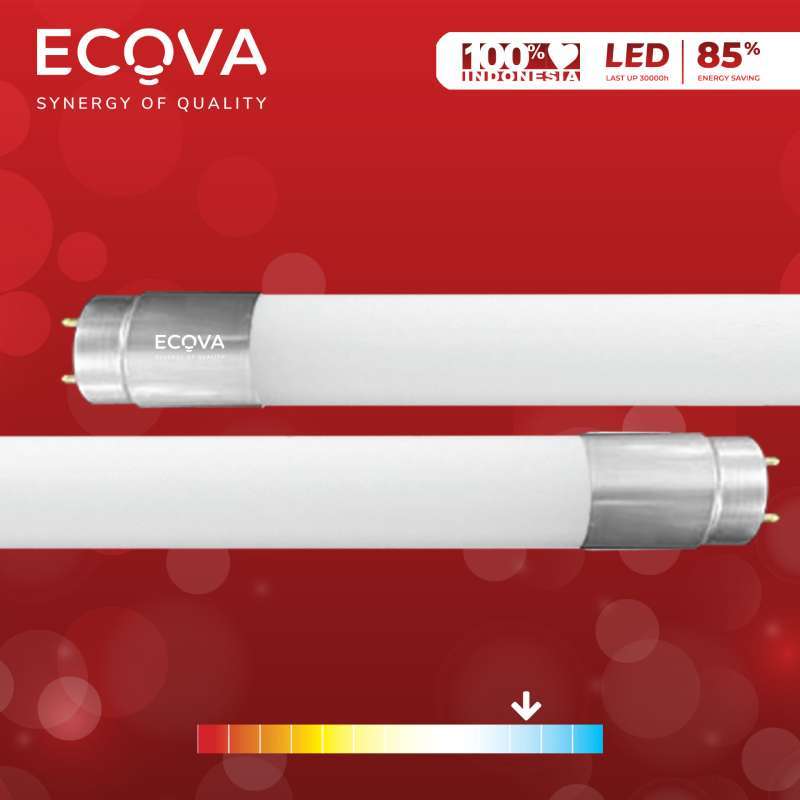 Jual Lampu Led Ecova Tl T8 Terang Hemat Energi & Tahan Lama 9 Watt 60cm Di Seller Ecova Led ...