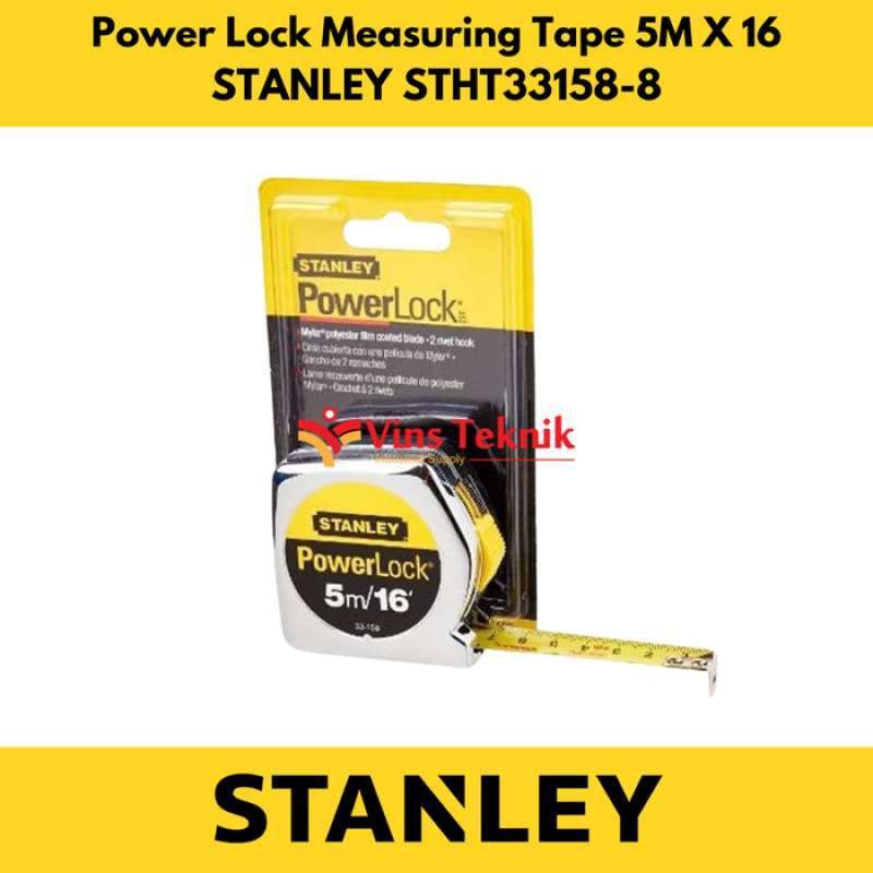 Promo Meteran 5meter Stanley Stht33158-8 Powerlock Tape Rules Stht ...
