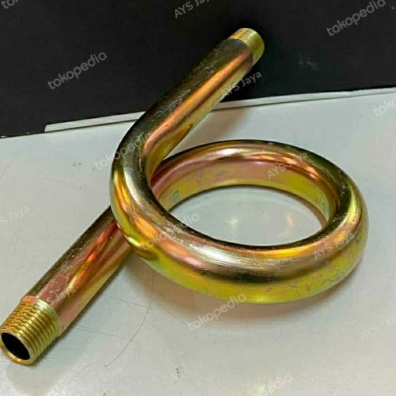 Promo Pipa Siphon Besi Type O Drat 1/4 Inchi / Syphon O Pressure Gauge ...