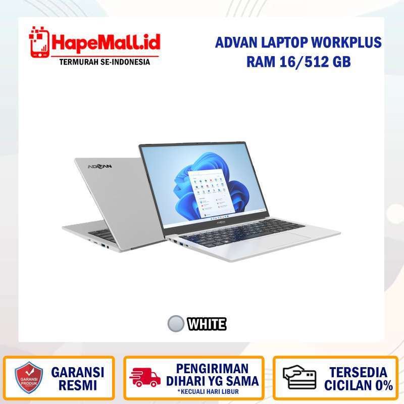 Jual ADVAN WORKPLUS AMD RYZEN 5 6600H 14'' 16GB 512GB Win 11 RESMI ...