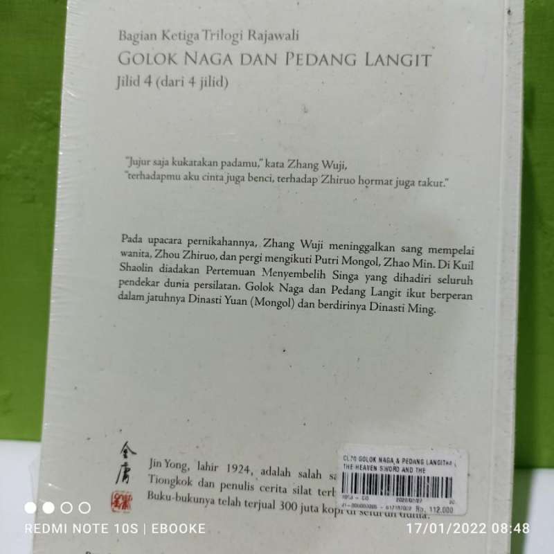 Jual Novel Golok Naga Dan Pedang Langit Jilid 4 Jin Yong Di Seller E ...