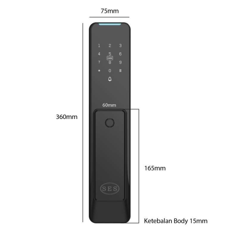 Jual Kunci Digital Smart Wifi Door Lock Ses Sl2 Di Seller Delux ...