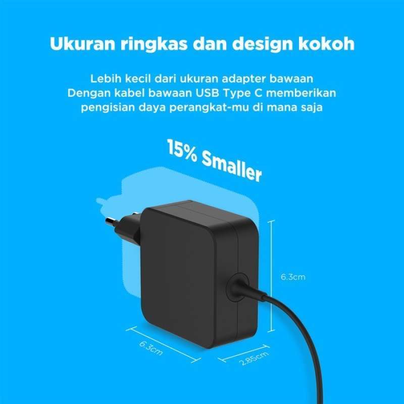 Jual Adapter INNERGIE C6 Lite Charger Laptop Universal Type C 65W PD 3. ...