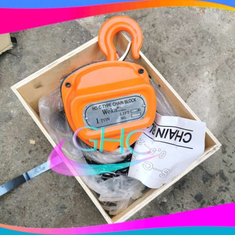 Promo Chain Block 1 Ton Ã— 3 Meter Weka Takel 1 Ton Katrol Keretan ...