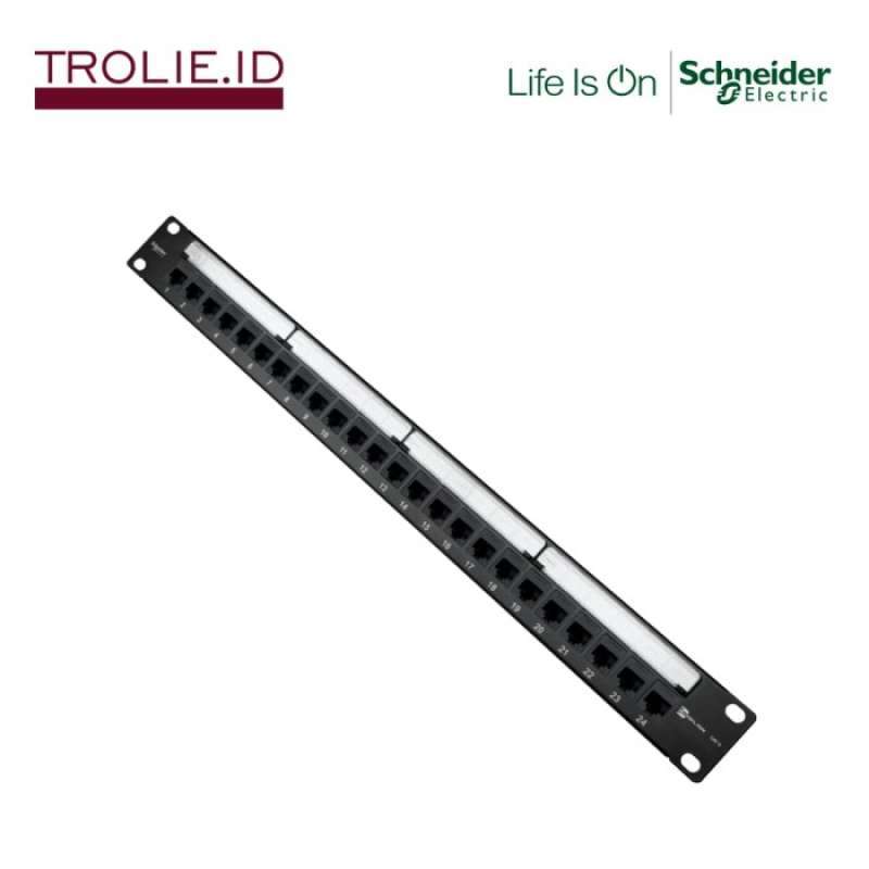 Promo Schneider Electric Patch Panel Cat5e / Cat6 Loaded 24 Port 1u ...