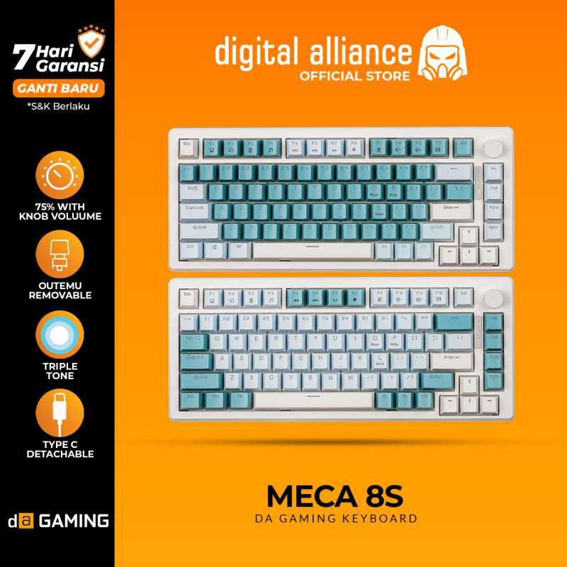 Promo Keyboard Gaming Digital Alliance Mechanical Oetemu Removable ...