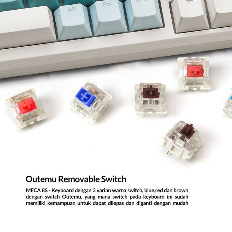 Promo Keyboard Gaming Digital Alliance Mechanical Oetemu Removable ...