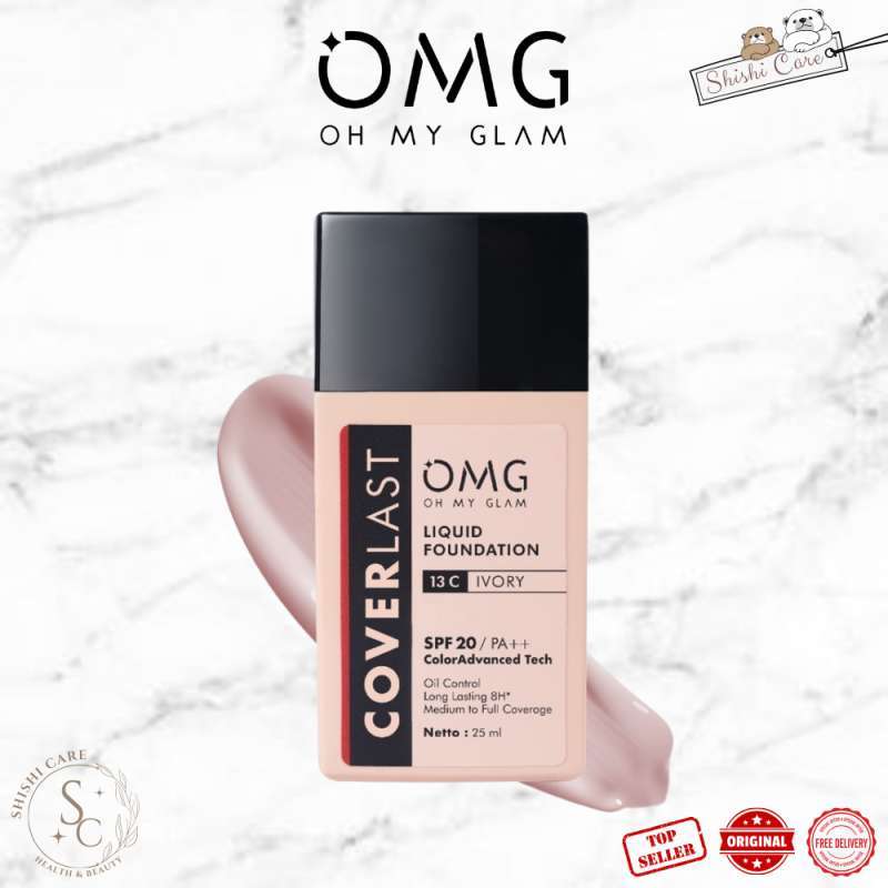 Promo OMG Oh My Glam Coverlast Liquid Foundation - Alas Bedak Diskon 7% ...
