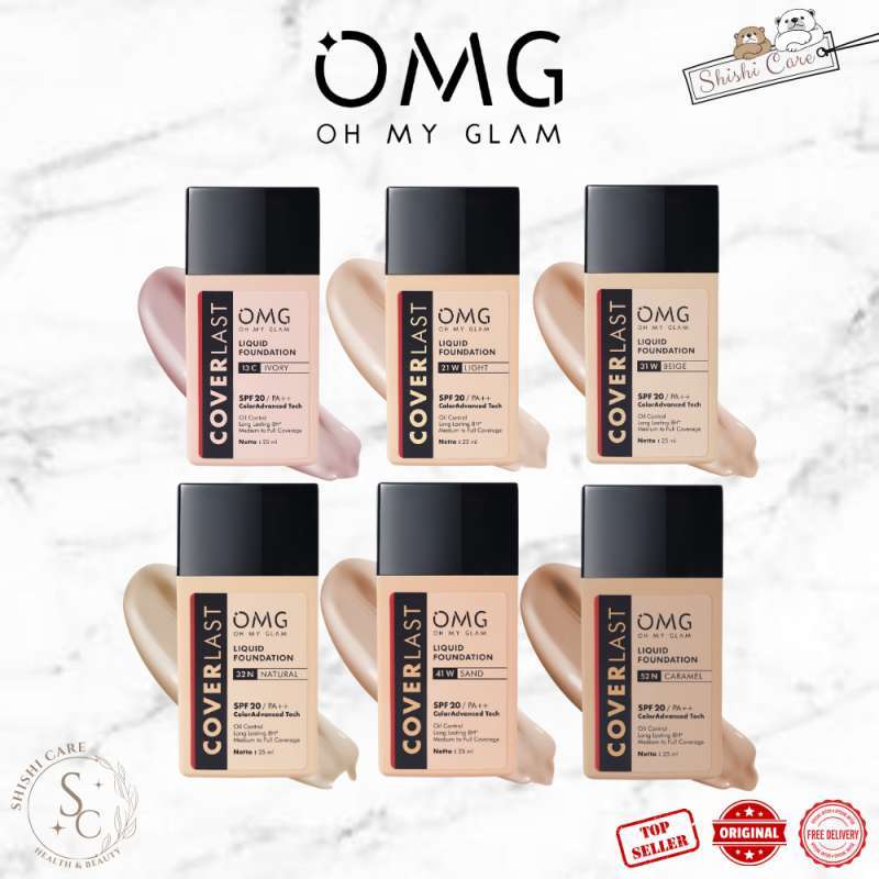Promo OMG Oh My Glam Coverlast Liquid Foundation - Alas Bedak Diskon 7% ...