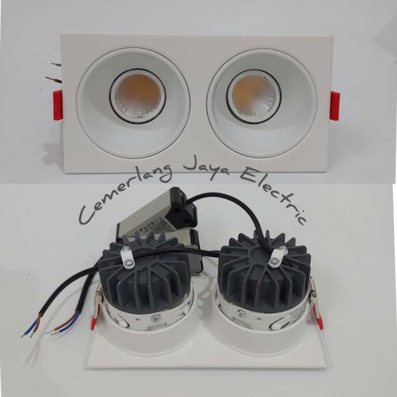 Promo Lampu Downlight Led 2x12watt Reflector Putih Cahaya Natural 4000k ...