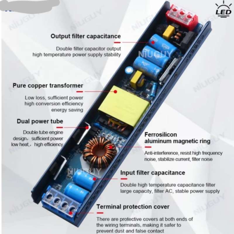 Promo Ultra Thin Led Power Supply 24v 15a 300w Ac Dc Psu Trafo Adaptor ...