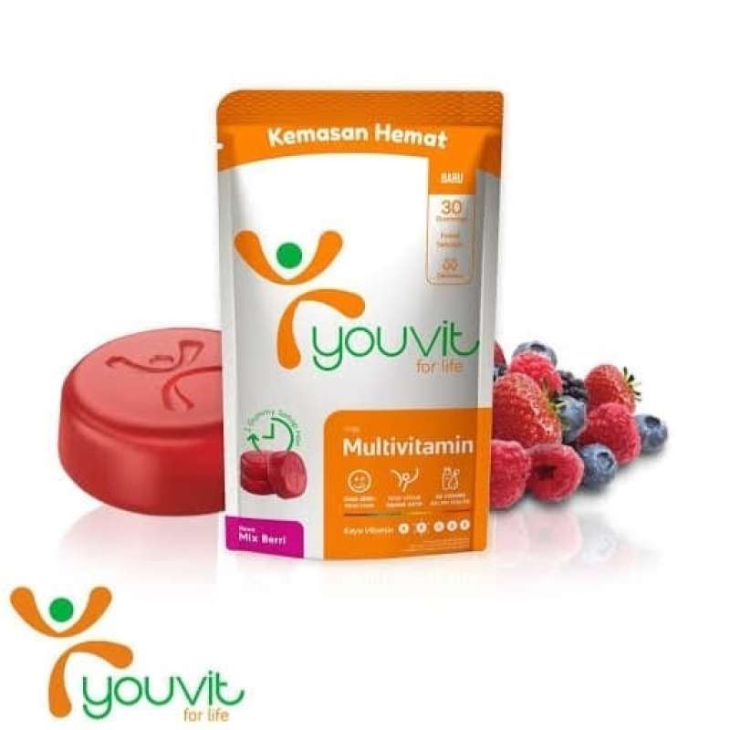Promo Youvit Gum Multivitamin Dewasa Diskon 33% Di Seller Ksm Store ...