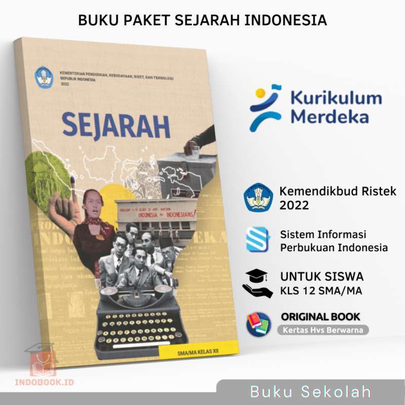 Jual Buku Paket Mata Pelajaran Sejarah Indonesia Sma Smk Kelas Kls 12 3 Sekolah Kurikulum ...