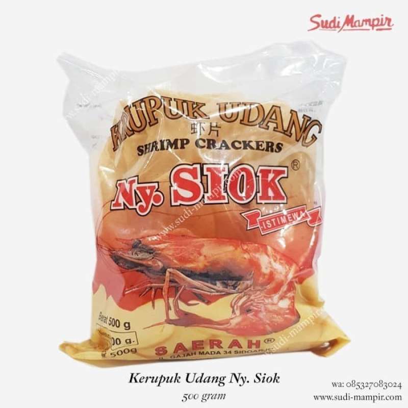 Promo Kerupuk Udang Ny. Siok (500gr) | Oleh Oleh Surabaya / Jawa Timur ...