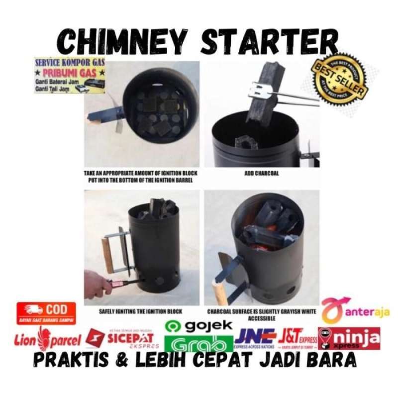 Promo Produkchimney Charcoal Starter Panggangan Arang Bbq Praktis Dan ...