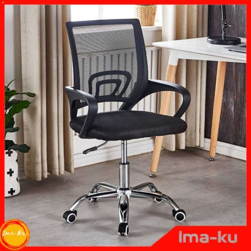 Promo Kursi Kerja Kantor Roda Mesh Ergonomic Office Chair Adjustable ...