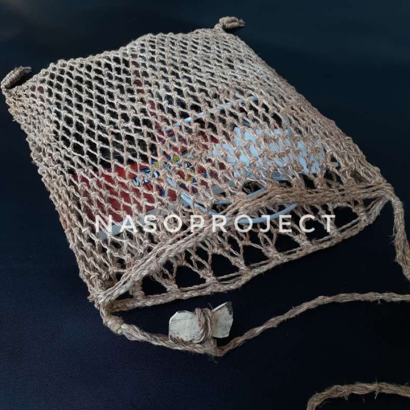 Promo Tas Etnik Koja Besar Asli Rajut Kulit Kayu Tereup Suku Baduy ...