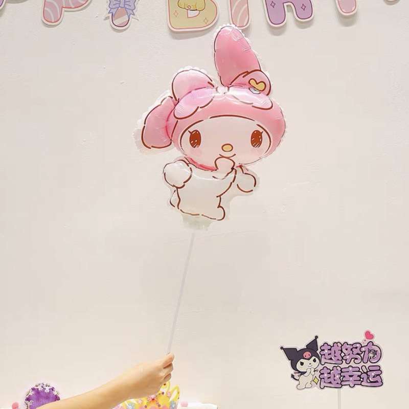 Jual Balon KUROMI MELODY SANRIO Stik / Balon Foil Melody Kuromi ...