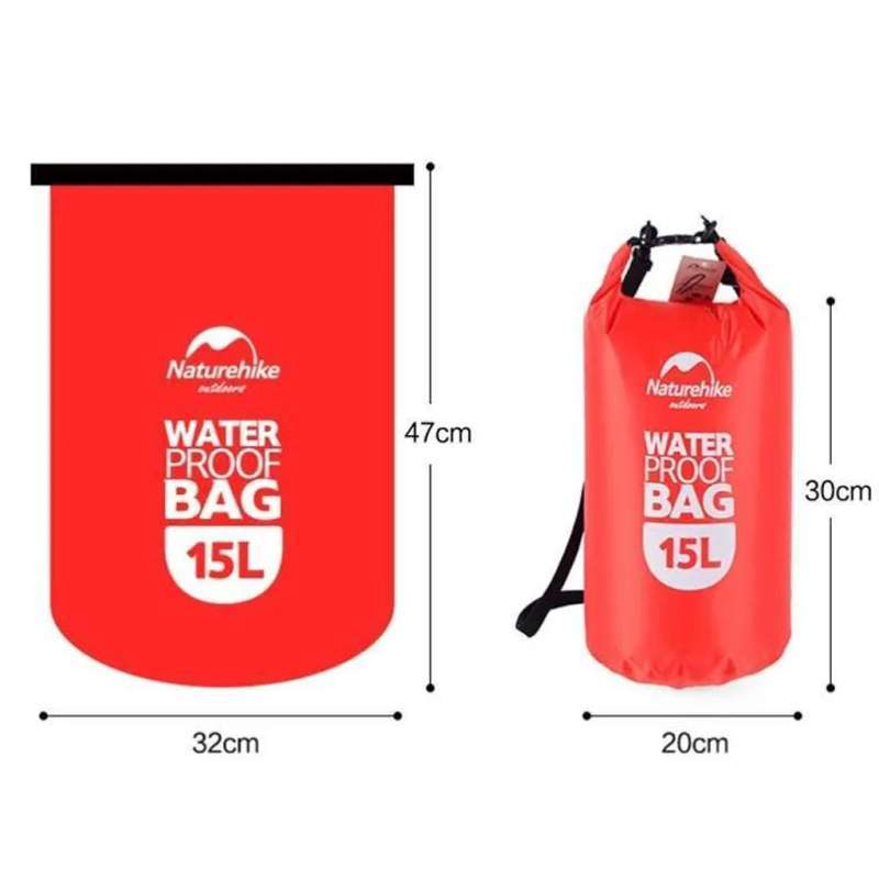 Jual TAS ANTI AIR 15L NATUREHIKE NH15S002-D FITNESS DRY BAG di Seller ...