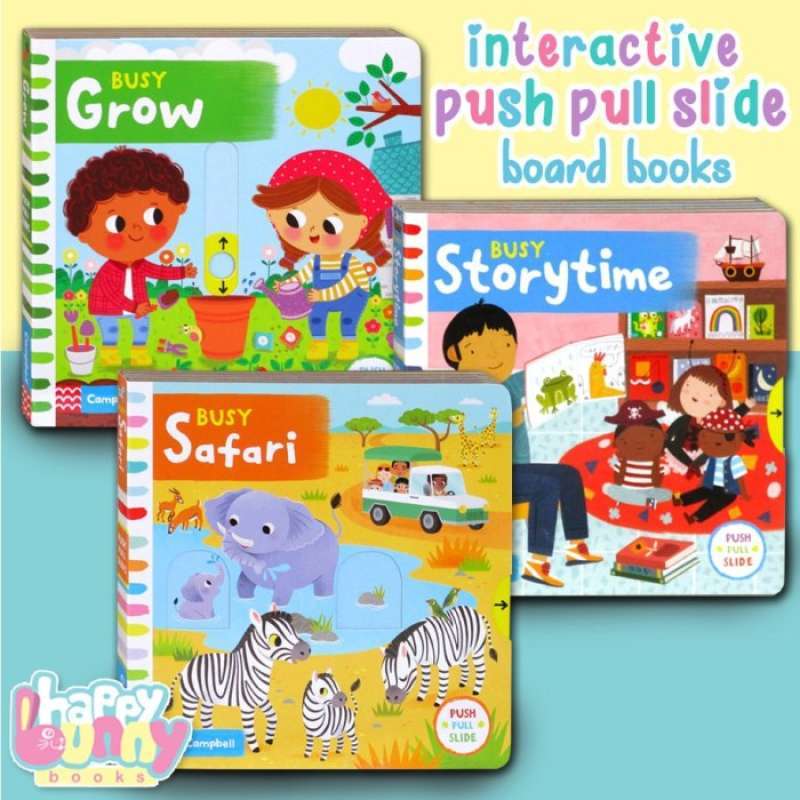 Promo Busy Campbell Books Interactive Push Pull Slide board books Diskon 23% di Seller Fennik ...