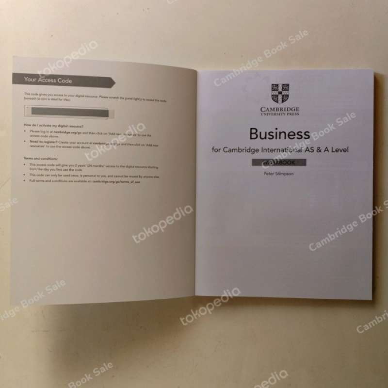 Promo Cambridge International As And A Level Business Workbook W Dig Access Diskon 23 Di Seller