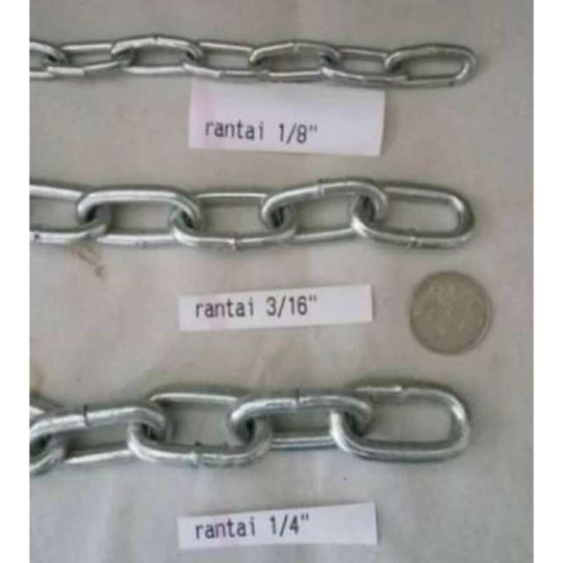 Jual Rantai Besi Galvanis 3/16 5mm 1meter Di Seller Elyn_shop - 20 Ilir ...