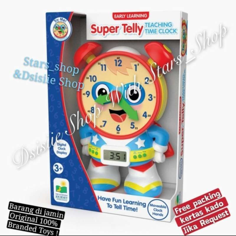 Promo The Learning Journey Super Telly Teaching Time Clock Original ...