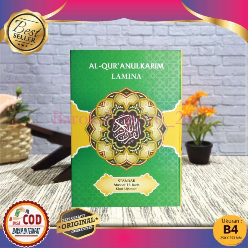 Promo Al Quran Tulisan Besar Jumbo Lamina Cocok Untuk Lansia Ukuran B4 Hc Diskon 23% Di Seller ...