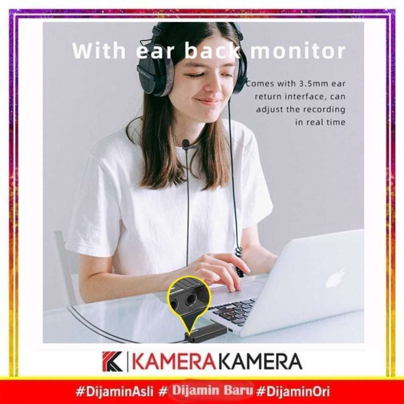 Promo Mamen MIC-U1 Dual Lavalier Microphone with USB Connector for PC Laptop Diskon 23% di ...