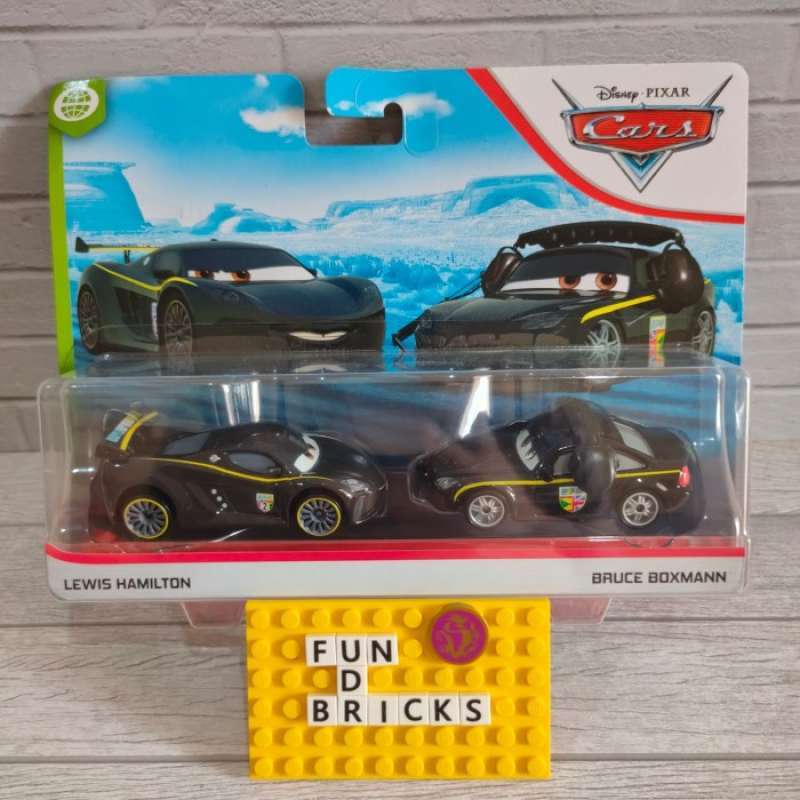 Promo Mattel Cars Lewis Hamilton & Bruce Boxmann Diskon 23% di Seller ...