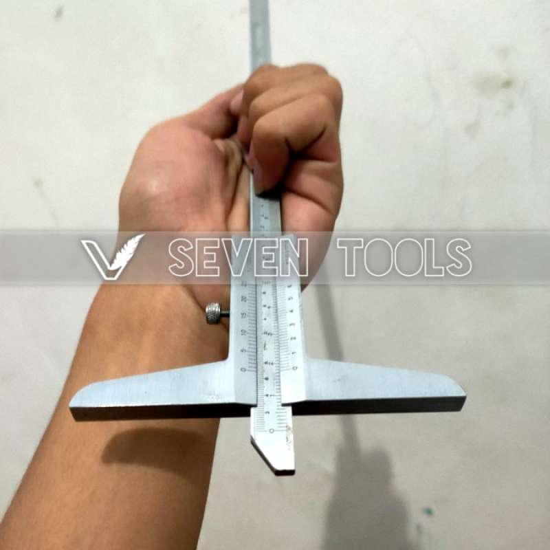 Promo Alat ukur kedalaman Vernier depth gauge 8 inch sigmat manual ...