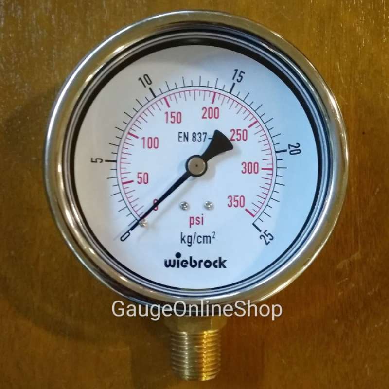 Promo Pressure Gauge Model Raket 4 (100 mm) x 25 Kg/cm2 SS Brass Wiebrock Diskon 23% di Seller ...