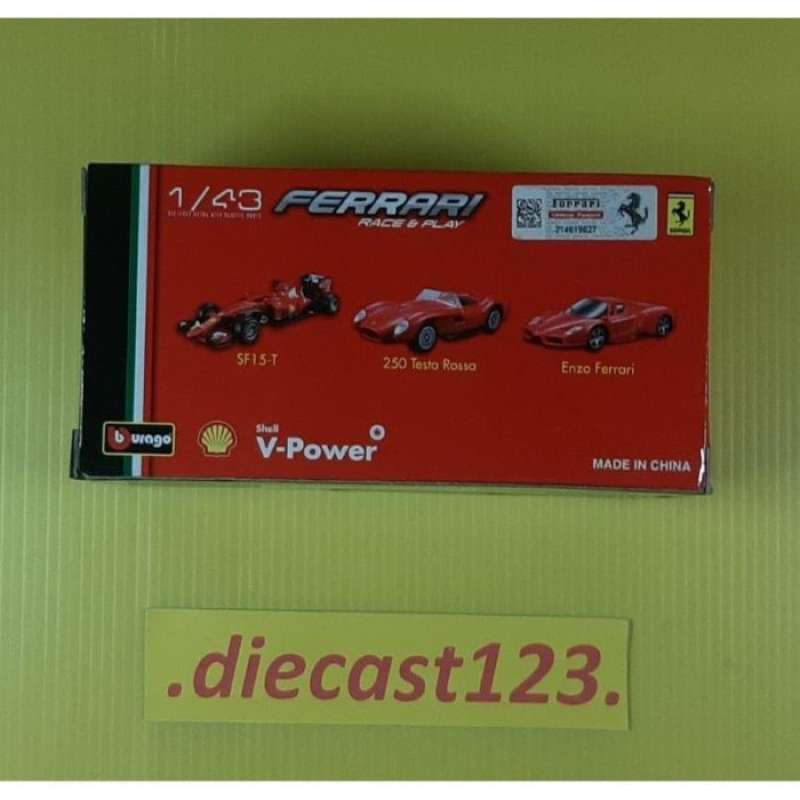 Promo Shell Ferrari 250 Testa Rossa (Bburago) Skala 1/43 Diskon 23% di ...