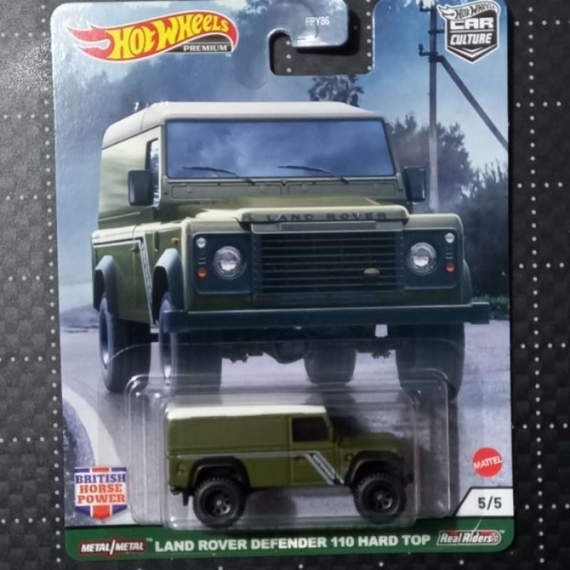 Promo Hotwheels British Car Culture Land Rover Defender 110 Hard Top ...